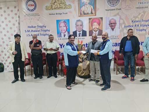 19th Yeshwant Rao Holkar Bridge Championships, Yeshwant Club, Indore ...