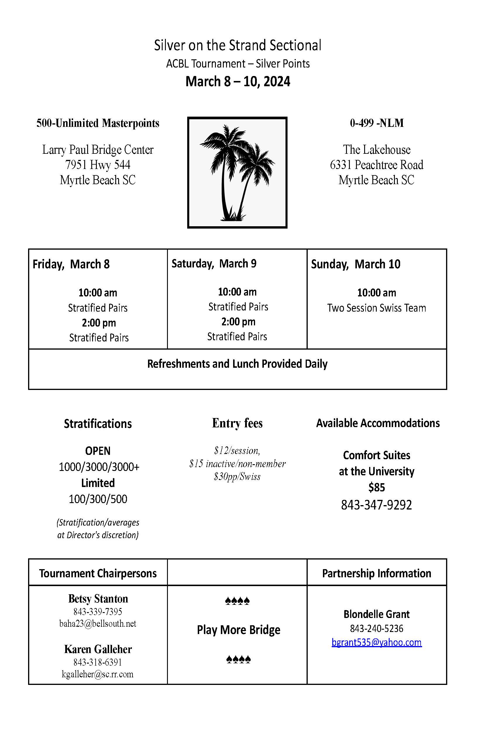 Myrtle Beach Bridge Association, Myrtle Beach, South Carolina