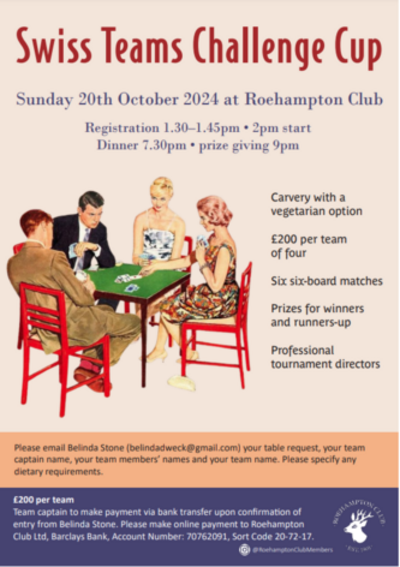 Roehampton Club Bridge Section, London