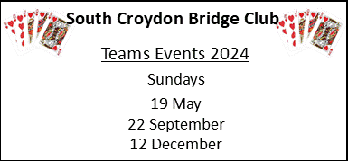 South Croydon Bridge Club, Croydon, Surrey, UK