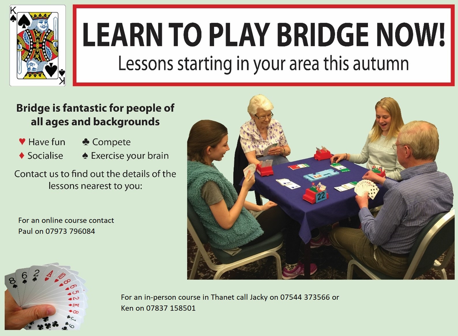 Thanet Bridge Club, Thanet, Kent